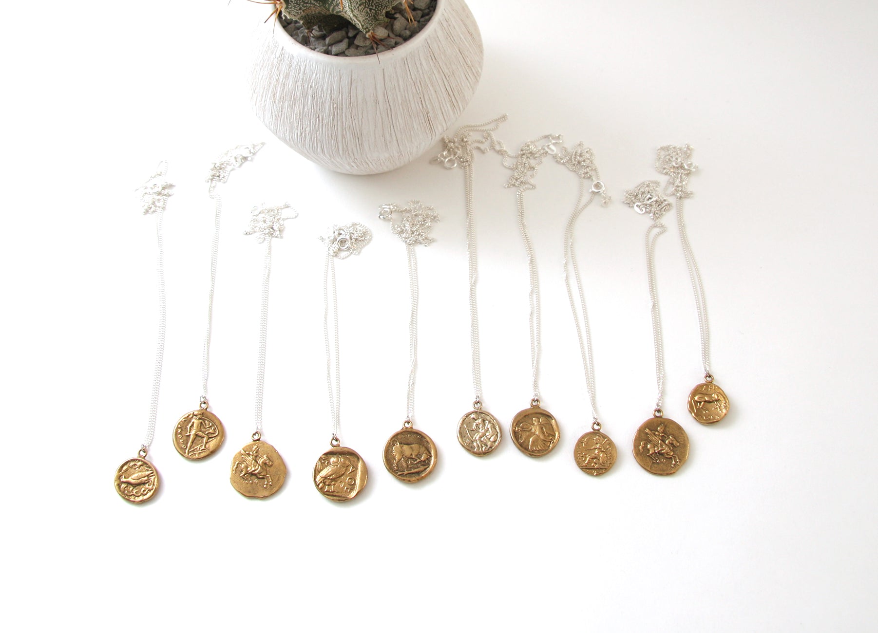 Ancient Greek Medallion Coin Necklace - Persephone & Lorax – Laborde ...