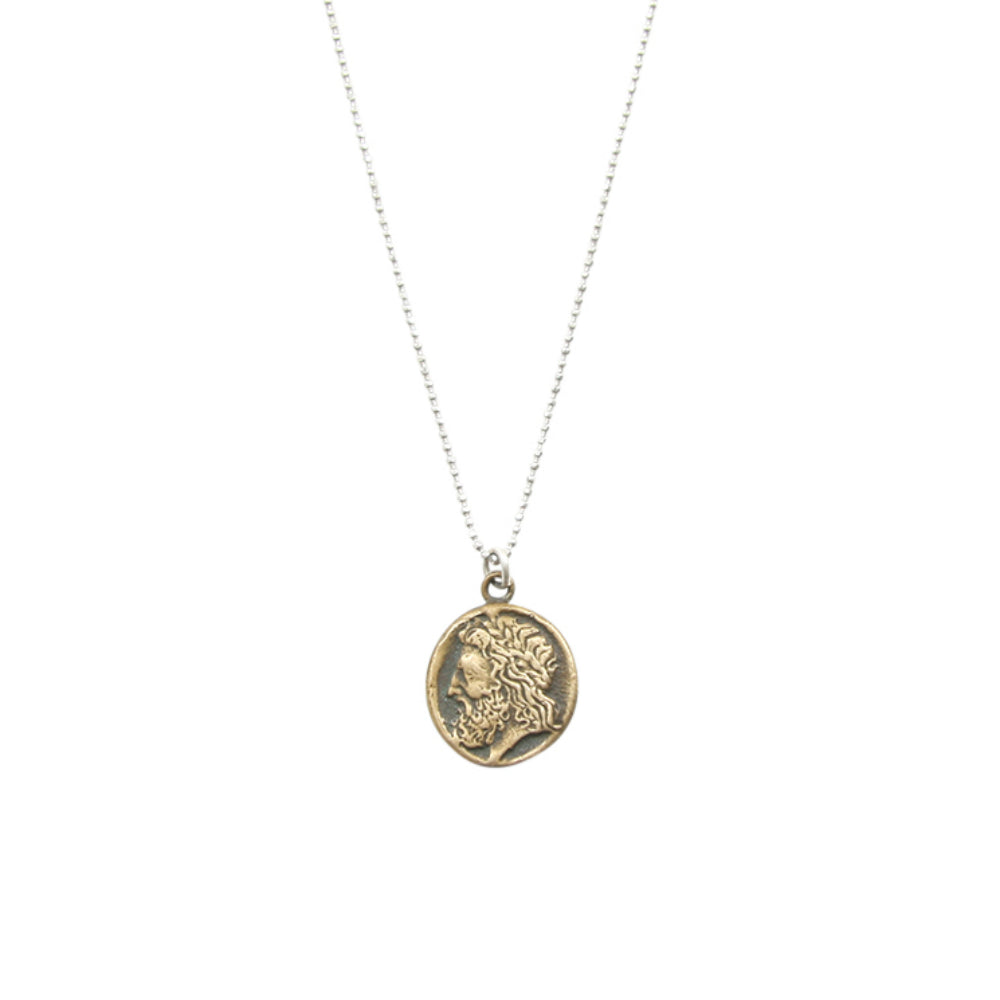 Ancient Greek Medallion Coin Necklace - Zeus – Laborde Designs ...